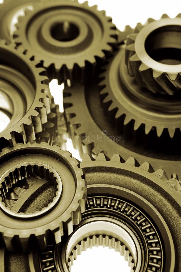Engranajes metálicos foto de archivo. Imagen de funcionamiento - 5394406