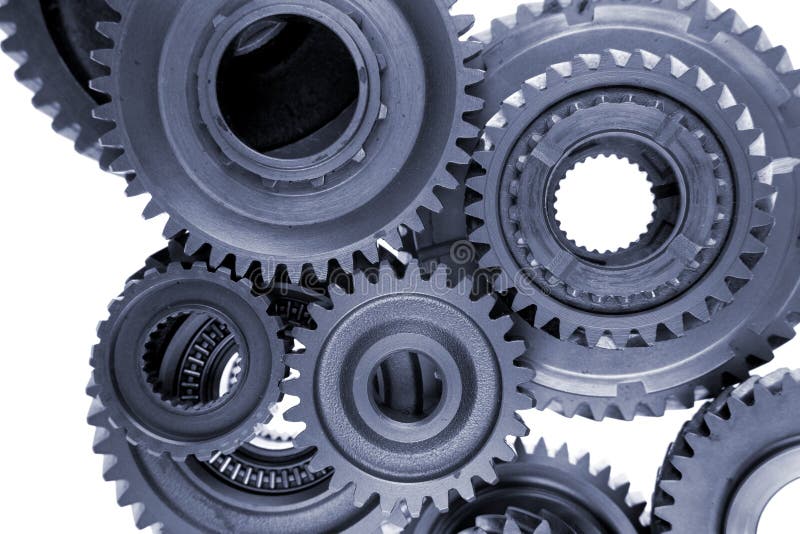 Engranajes metálicos imagen de archivo. Imagen de macro - 9095365