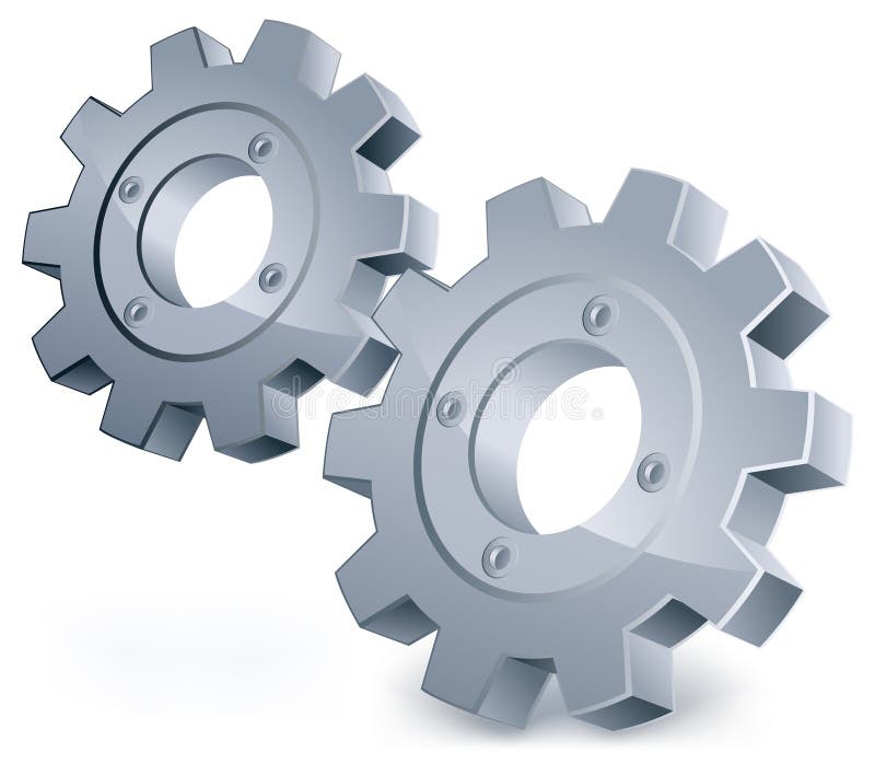 Engranajes del vector ilustración del vector. Ilustración de técnico ...