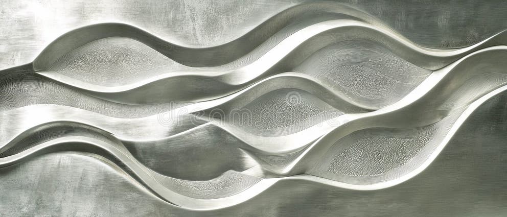 Engraved Aluminum Design Featuring Smooth Textures and Intricate Etched ...
