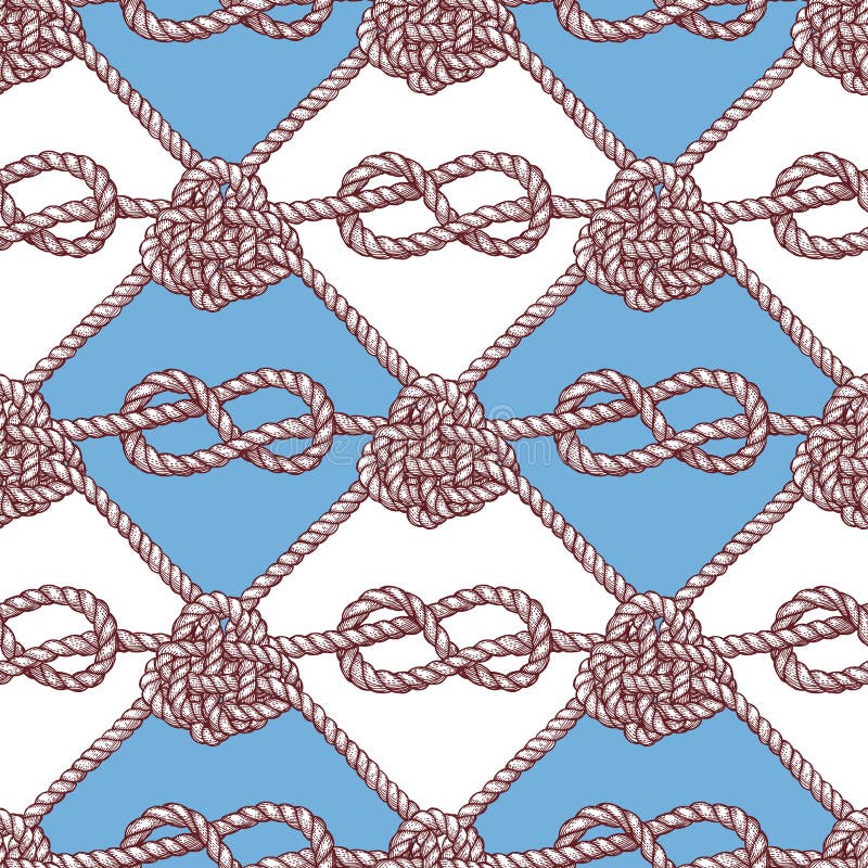 Engraved Pattern with Ropes Stock Vector - Illustration of design ...