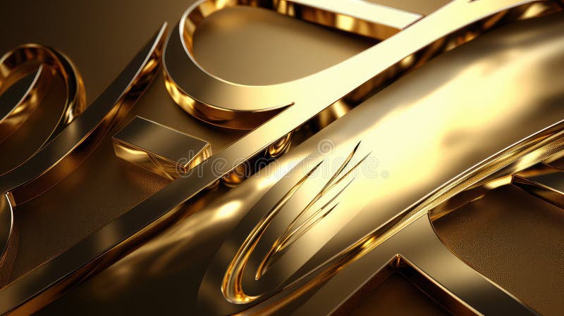 Engraved text effects gold stock illustration. Illustration of depth ...