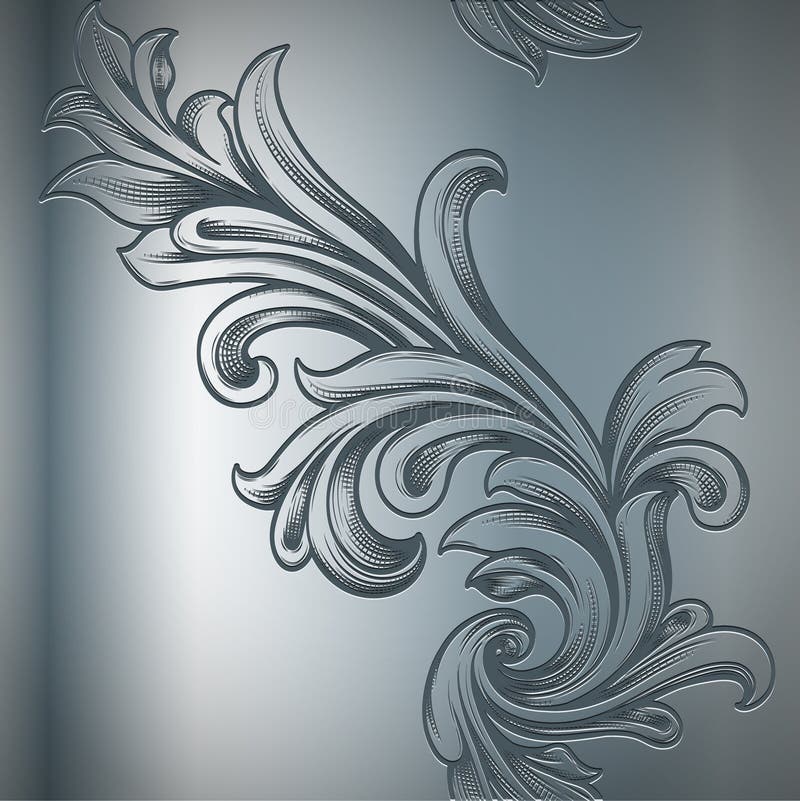 Engraving. stock vector. Illustration of engraving, swirl - 37696063