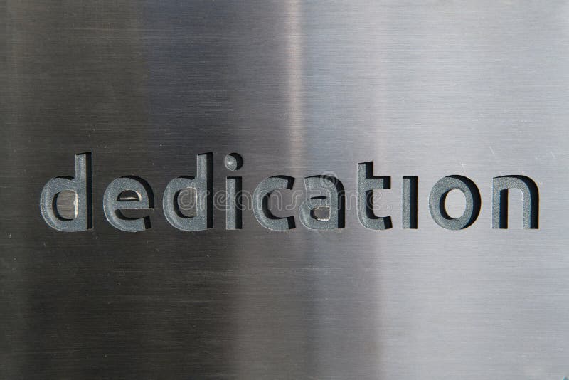 Engraving a Cnc Machine on a Piece of Metal. Engraving Dedication Text ...