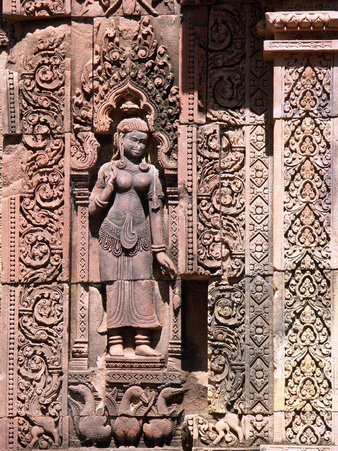 Devata on the wall stock image. Image of reap, dancing - 19088885