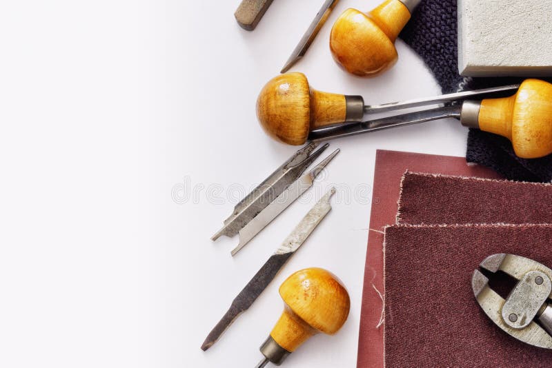 Engraving of Metal Equipment with Hand Graver. Stock Image - Image of ...
