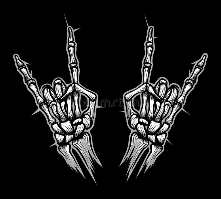 Heavy Metal Horns Stock Illustrations 687 Heavy Metal Horns Stock