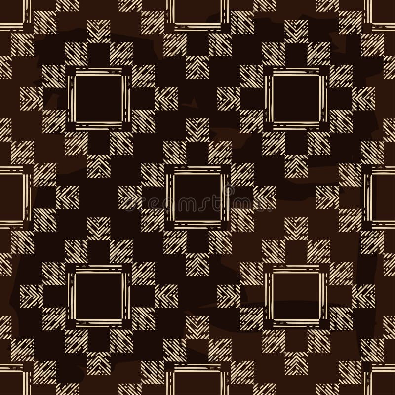 Engraving. Seamless Pattern of Hand Drawn Linear Hatching. Old Paper ...