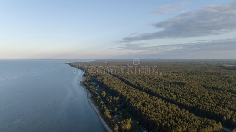 Engure Latvia Aerial View of Countryside Drone Top View Stock Photo ...