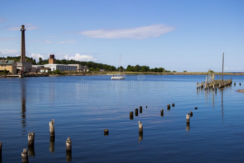 Port Engure Baltic Sea Kurzeme Latvia Europa Stock Image - Image of ...
