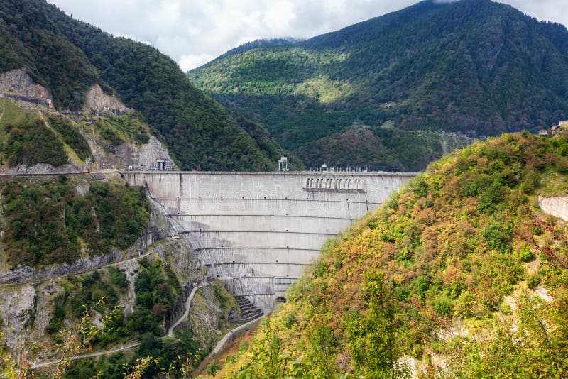 The Enguri Dam is a Hydroelectric Dam on the Enguri River Georgia Stock ...