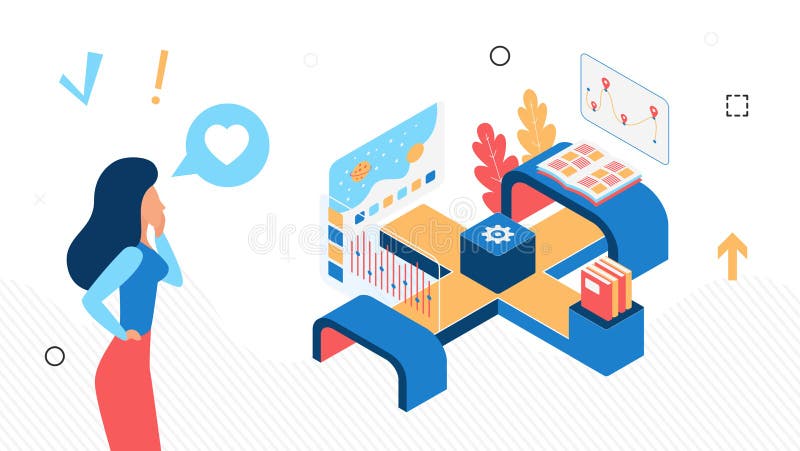 Enhance Knowledge and Core Skills Training Process Stock Vector ...
