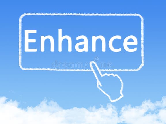 Enhance Message Cloud Shape Stock Illustration - Illustration of ...