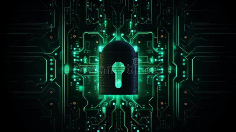 Enhance Security with a Lock Symbol on Screen, Ensuring Your Data ...