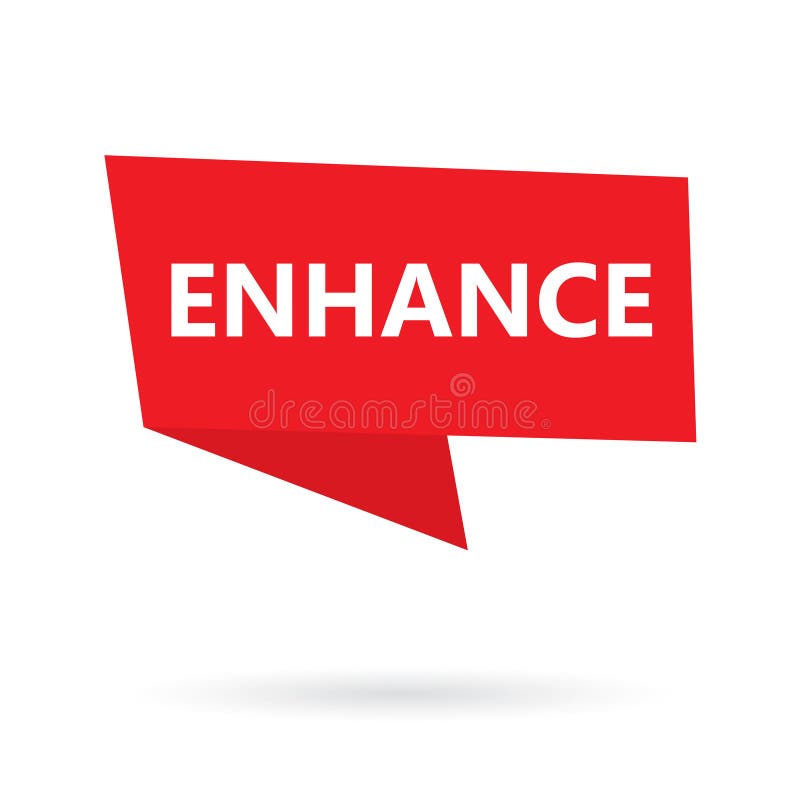 Enhance Word on a Speach Bubble Stock Vector - Illustration of enlarge ... Enhance Word on a Speach Bubble Stock Vector - Illustration of enlarge ...