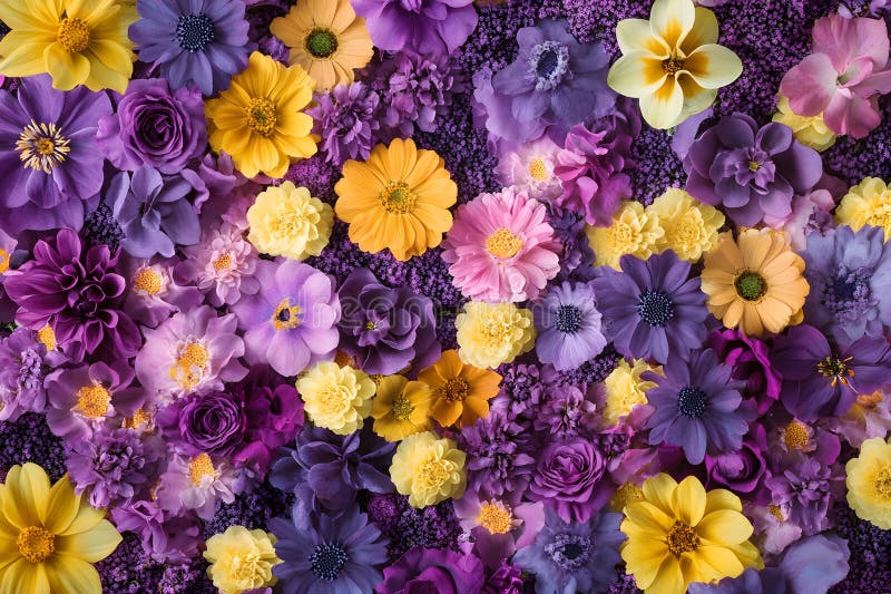 Nature-Inspired Spring Background with Fresh Blossoms Stock ...