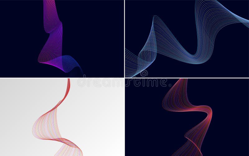 Enhance Your Design with this Pack of 4 Vector Geometric Backgrounds ...