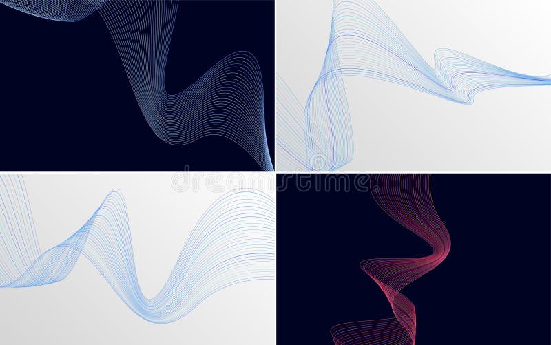 Enhance Your Design with this Pack of 4 Vector Geometric Backgrounds ...