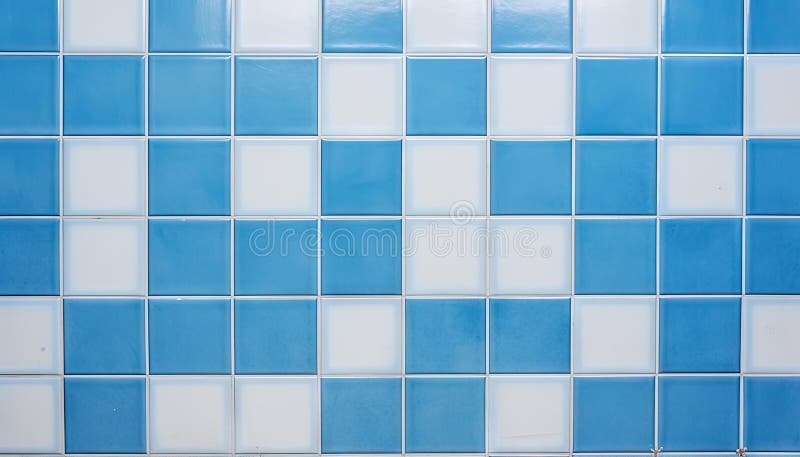 Geometric Grid Pattern Light Blue Ceramic Tile Wall Texture Stock ...