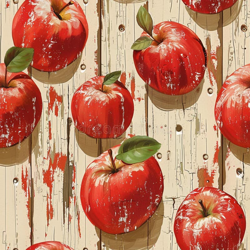 Vibrant Apple Patterns: Seamless Textures for Creative Projects Stock ...