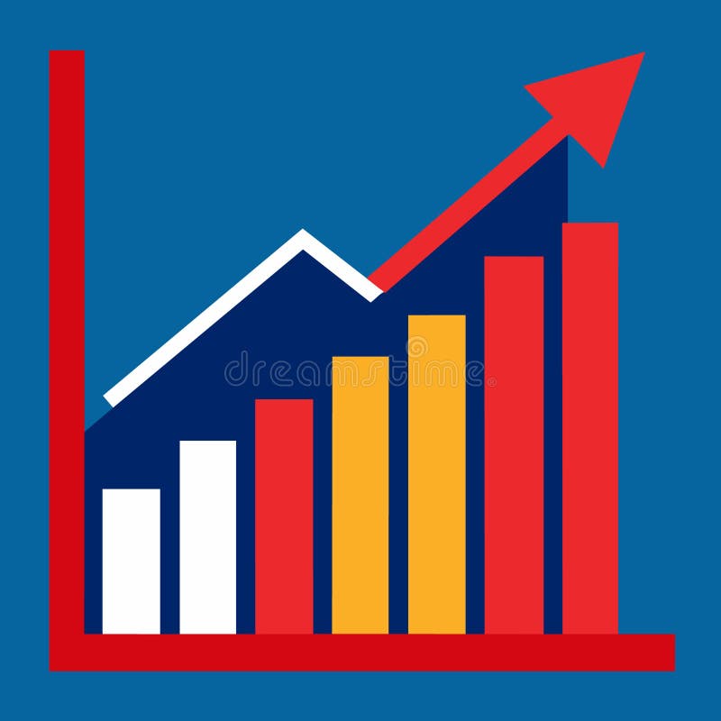 High-Quality GDP Growth Vector Illustration Stock Vector - Illustration ...