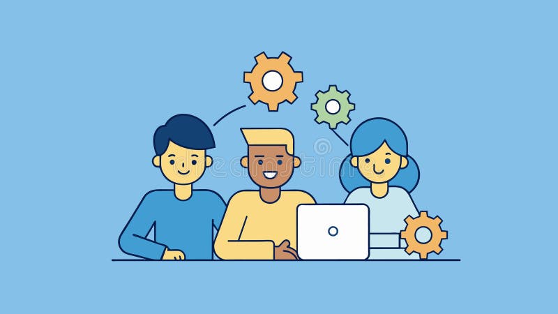 Enhance Your Projects with Teamwork Collaboration Vector Art Stock Vector - Illustration of ...