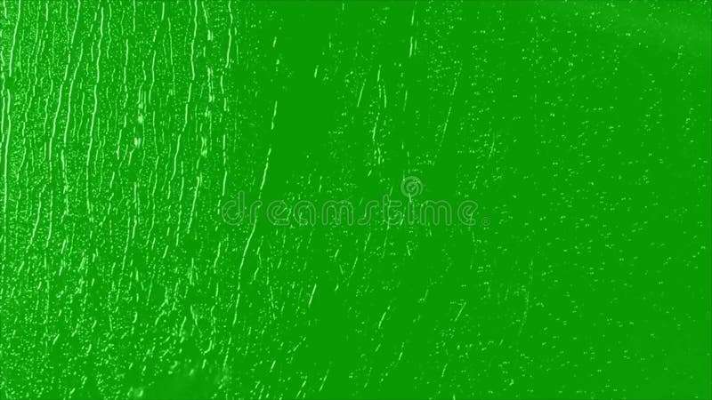 Rain Falling Weather Effect and Splash, Rainy Season Animation on Green ...