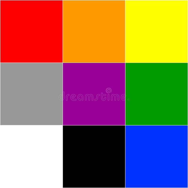 Enhanced Basic and Secondary Colors Model / Palette Stock Vector ...