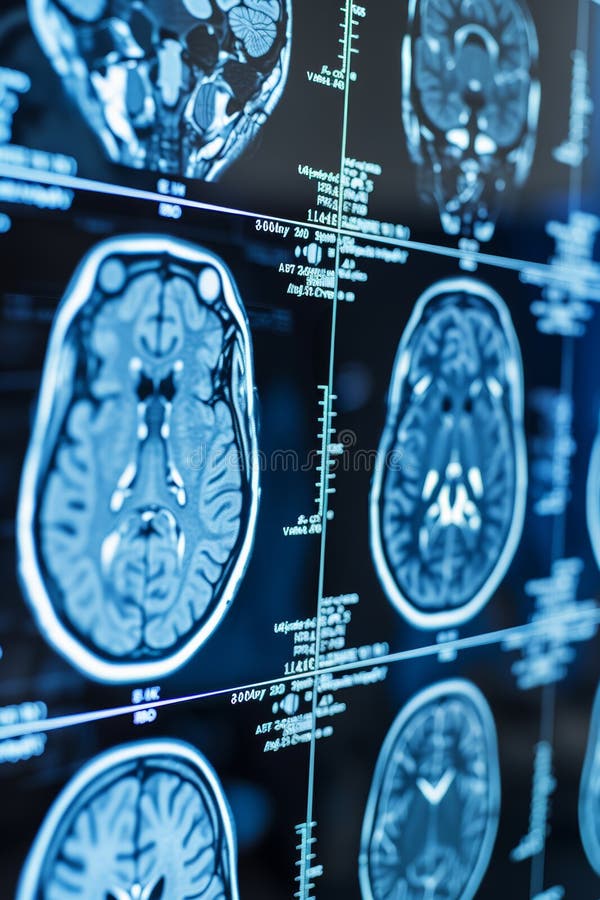 Enhanced Brain X Ray Illustration Revealing Neural Pathways for ...