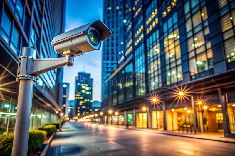 Enhanced Building Security Night Vision CCTV Surveillance Footage for ...