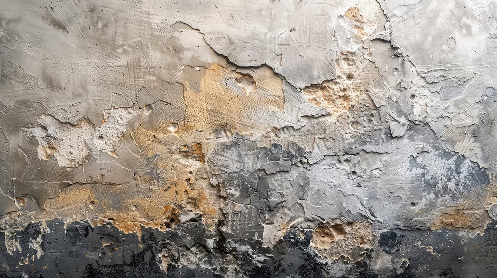 Enhanced Concrete Wall Texture with Painted Plaster Layer Stock Image ...
