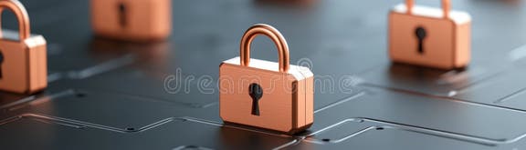 Enhanced Cybersecurity Measures, a Lock Securing Computer Keyboard for ...