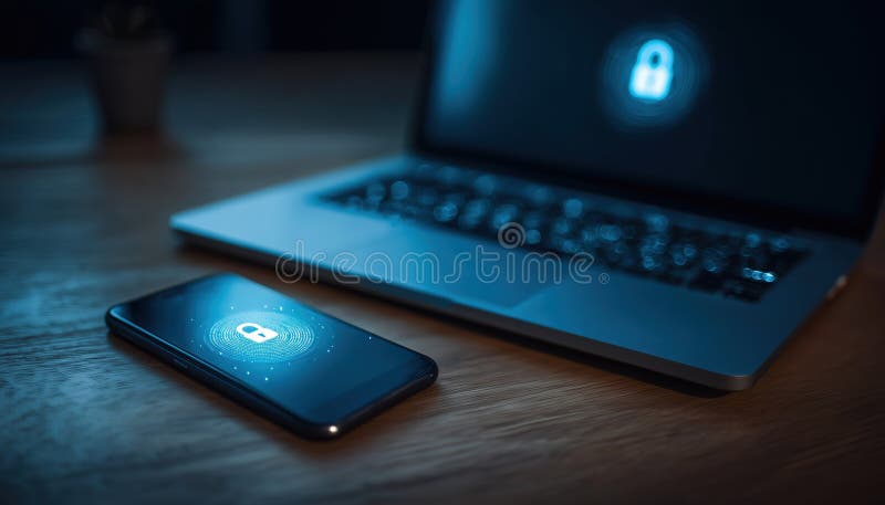 Enhanced Data Security with Multi Factor Authentication Using Mobile Smartphone and Laptop Stock ...