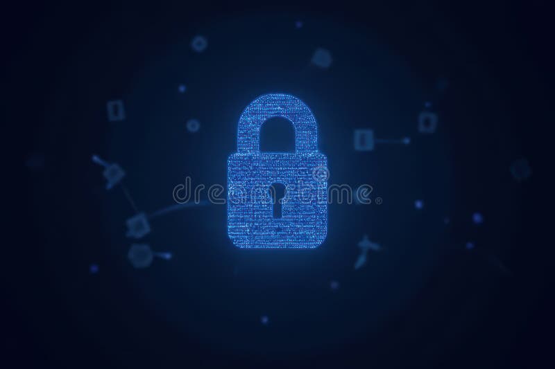 Enhanced Encrypted Data Protection Stock Illustration - Illustration of ...