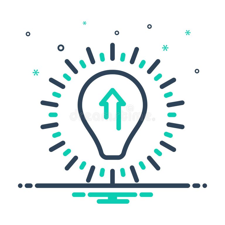 Mix Icon for Enhanced, Increase and Skills Stock Illustration ...