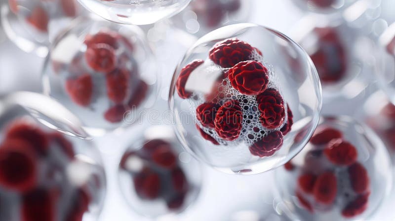 Enhanced Image of Cell Showing Detailed Genetic Material and Membrane ...