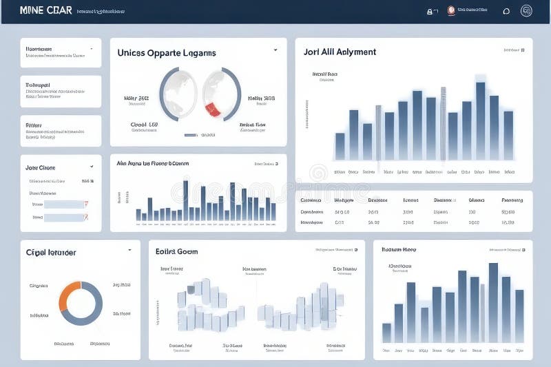 Enhanced Marketing Dashboard Insights Stock Illustration - Illustration ...
