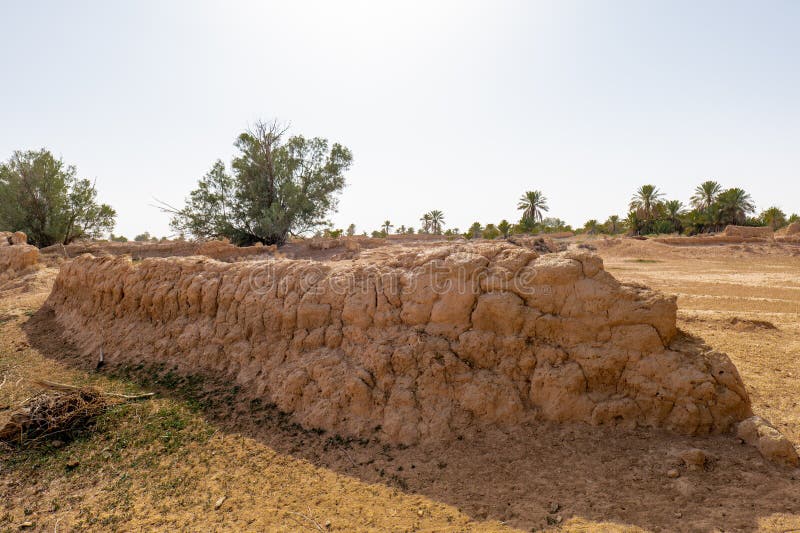 Historic Ruins Near the Saudi Arabian Town of Ushaiger. Stock Photo ...