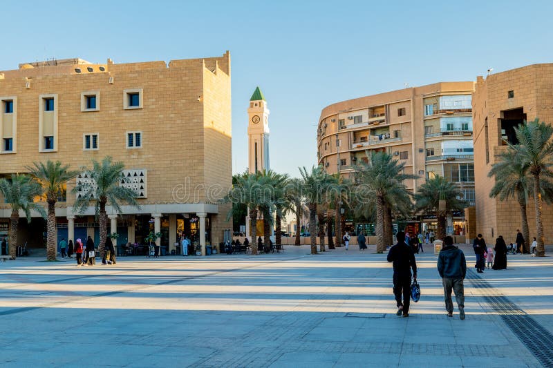 Al Safat (Chop Chop) Square and the Safat Clock Tower in Riyadh, Saudi ...