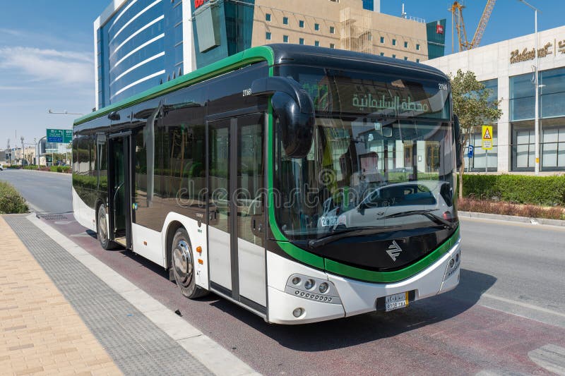 A City Bus in Downtown Riyadh, Saudi Arabia Editorial Image - Image of ...