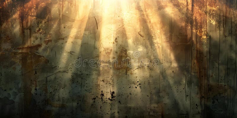 Enhanced Vintage Texture Overlay with Dramatic Spotlight and Lens Flare ...