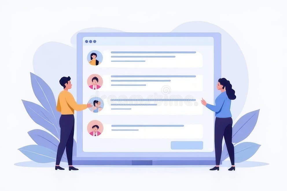 Enhanced Virtual Polling Interface Stock Illustration - Illustration of ...