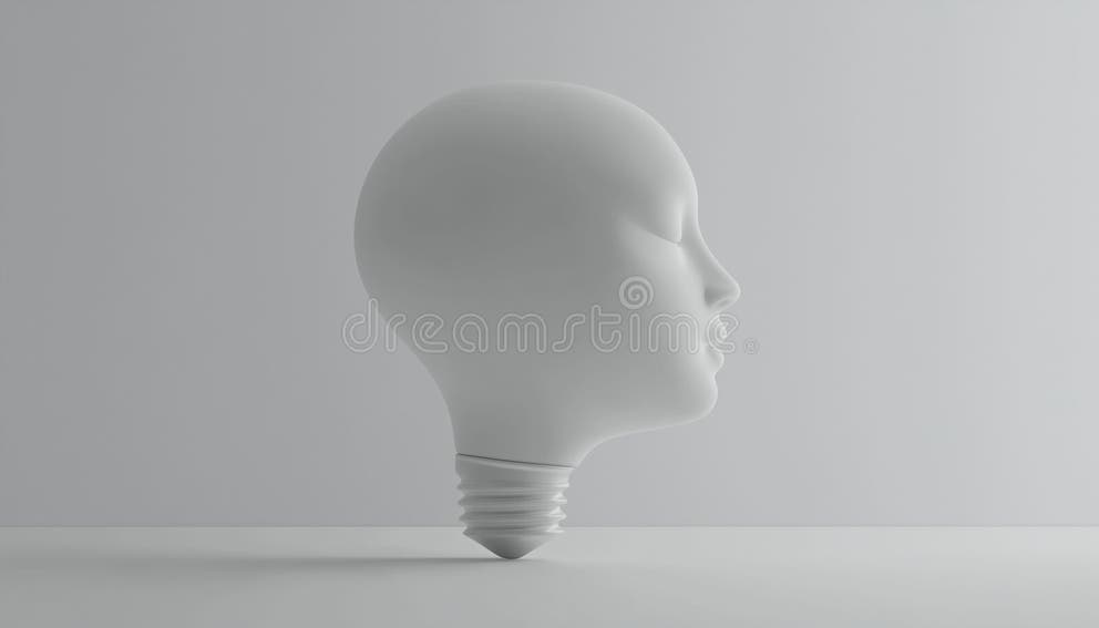 Enhancing Cognitive Abilities: Silhouette of a Head with a Light Bulb ...
