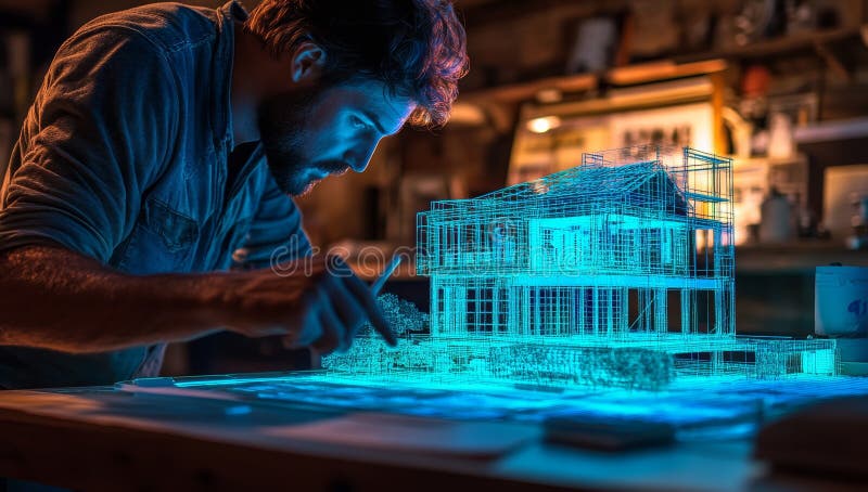 Enhancing Collaboration among Architects and Engineers through BIM Stock Image - Image of ...