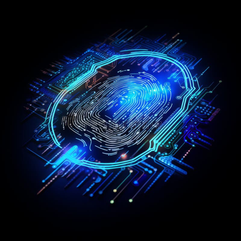Enhancing Digital Safety with a Fingerprint Touch, Generative AI Stock ... Enhancing Digital Safety with a Fingerprint Touch, Generative AI Stock ...