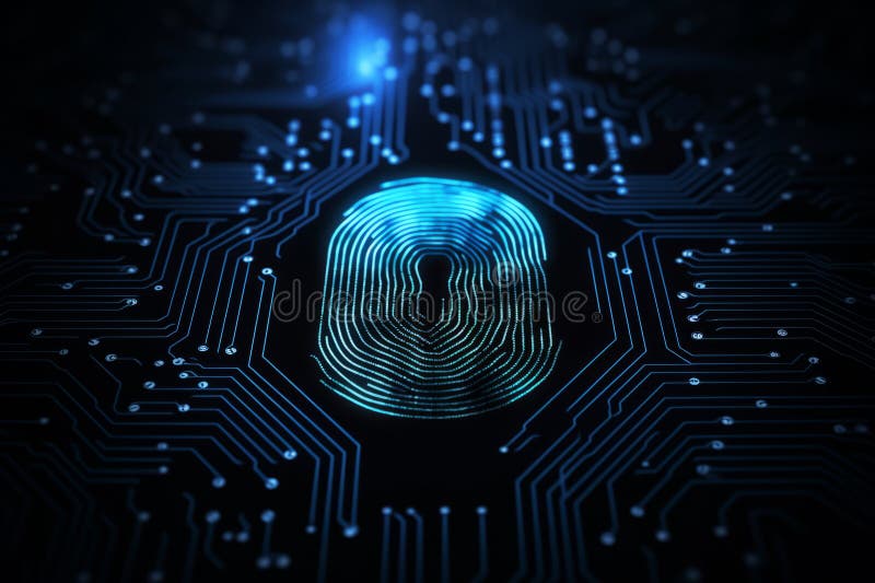 Enhancing Digital Safety with a Fingerprint Touch, Generative AI Stock ... Enhancing Digital Safety with a Fingerprint Touch, Generative AI Stock ...