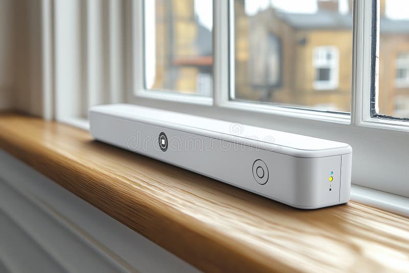 Enhancing Home Security with White Magnetic Contact Sensor Installed on ...