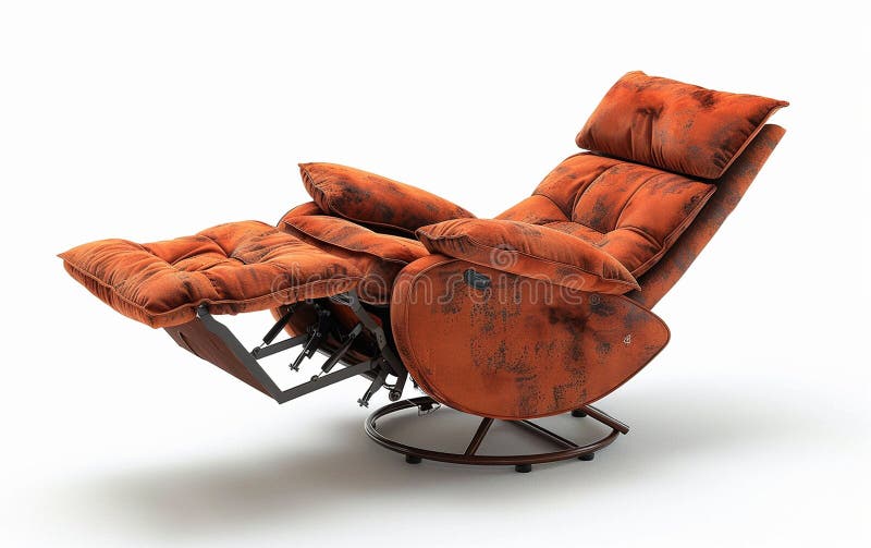 Enhancing Interiors with the Rust Recliner -Generative Ai Stock Image ...