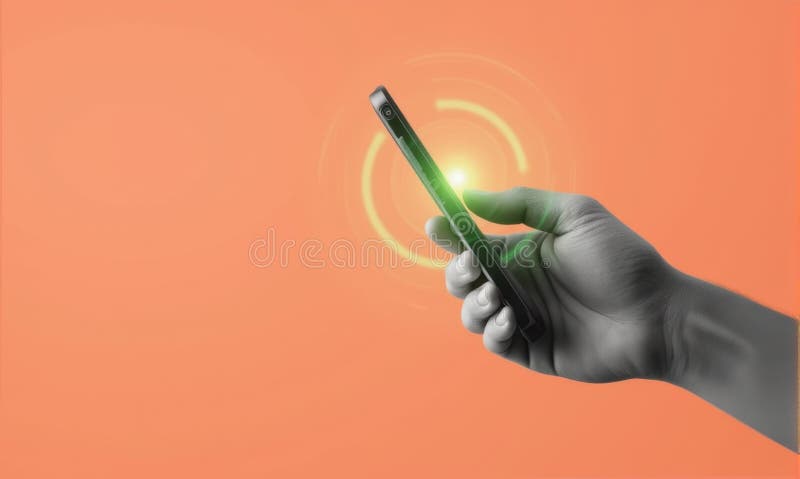 Enhancing Neural Pathways Digital Brain Training Vibrant Peach ...