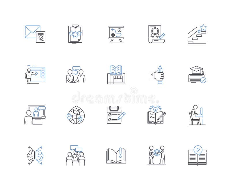 Enhancing Skills Line Icons Collection. Improve, Practice, Develop ...
